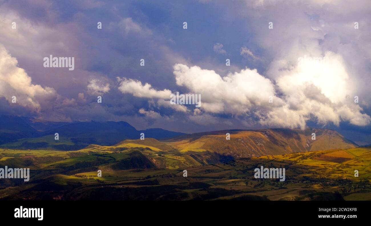 Ecuador - Countryside Flying into Quito Stock Photo - Alamy