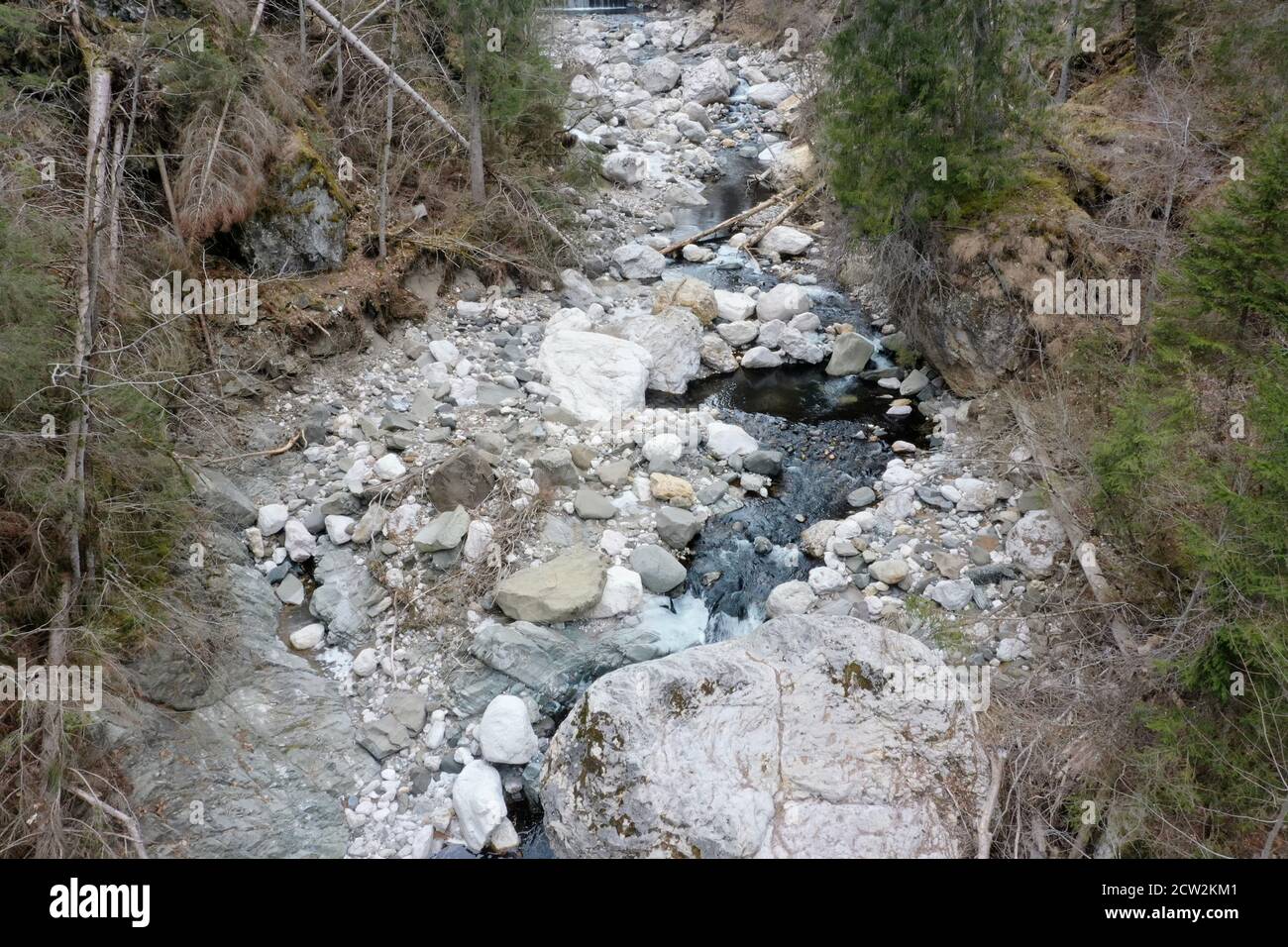 alpine river creek fresh clean water top view Stock Photo - Alamy