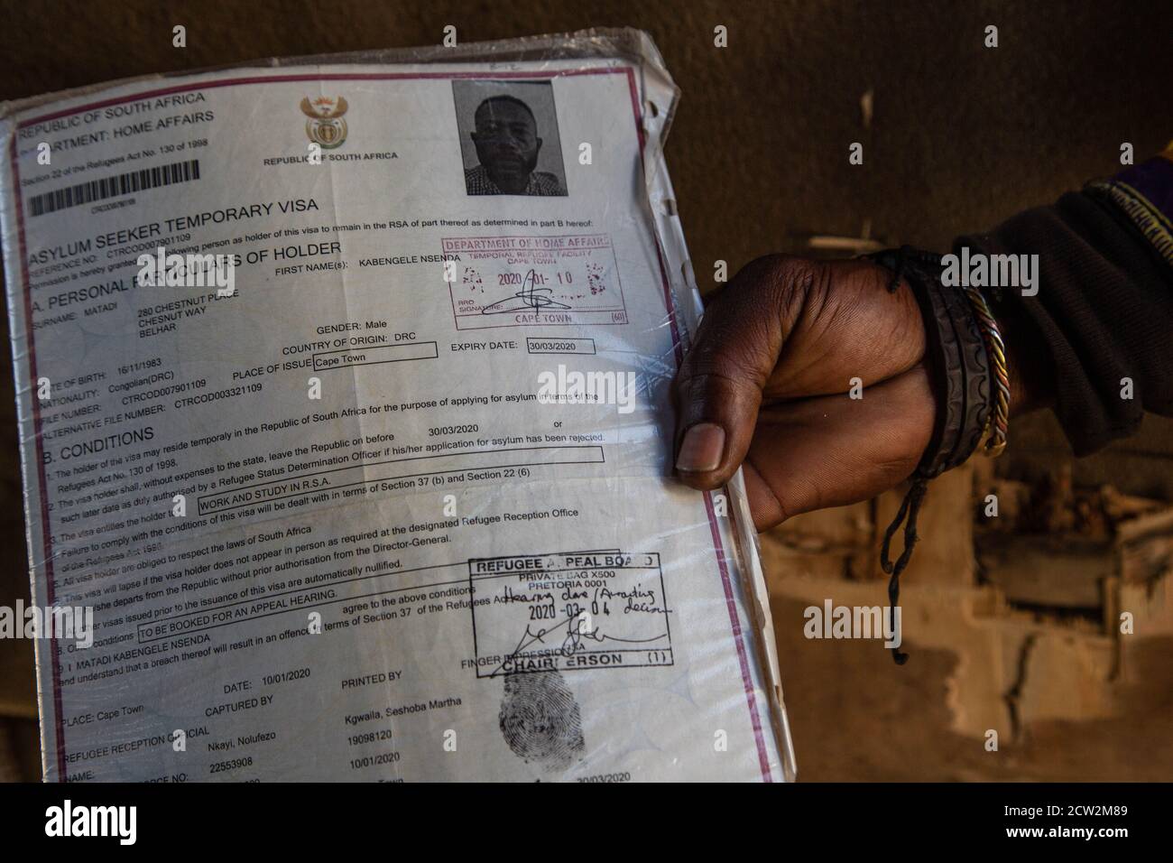 Cape Town, South Africa. 24th Sep, 2020. Kabengele Nsenda from the DRC ...