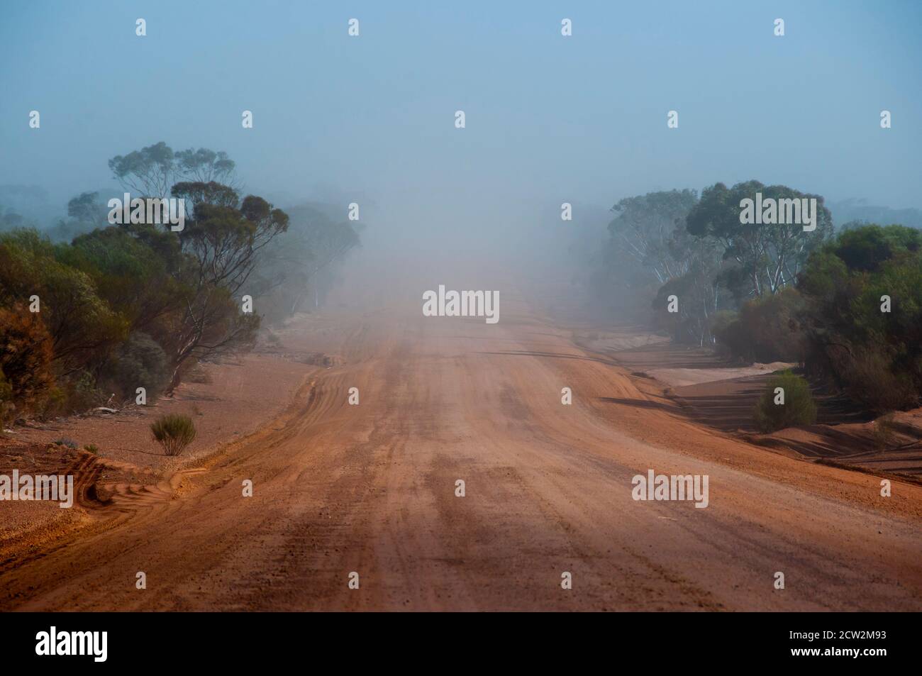 Dust Storm in a Remote Road Stock Photo - Alamy