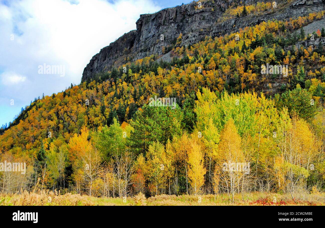 Mt. McKay beside Thunder Bay, Ontario, Canada has a precambrian rock ...