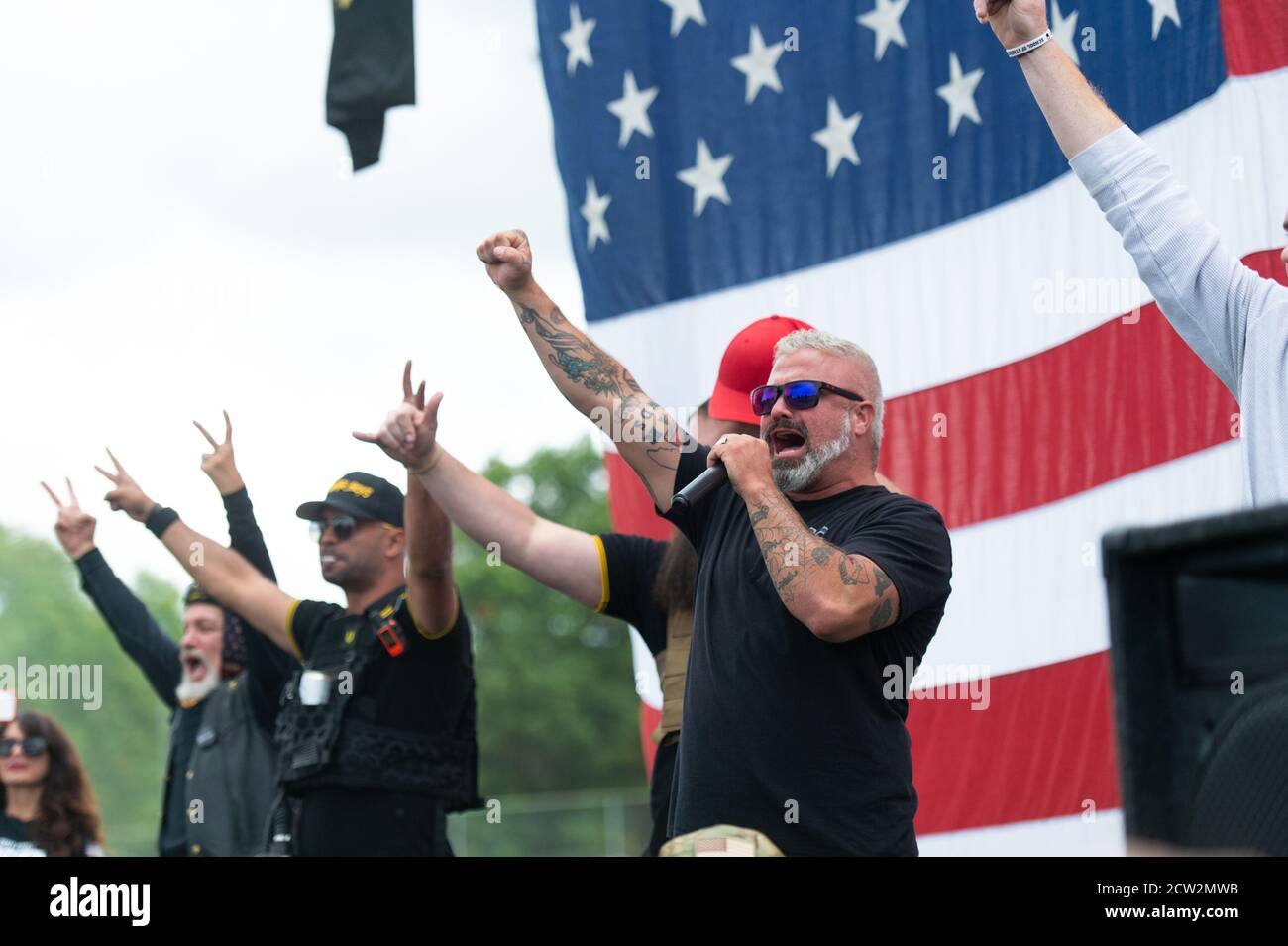 Portland, Oregon, USA. 26th September, 2020. Joe Biggs during the End ...