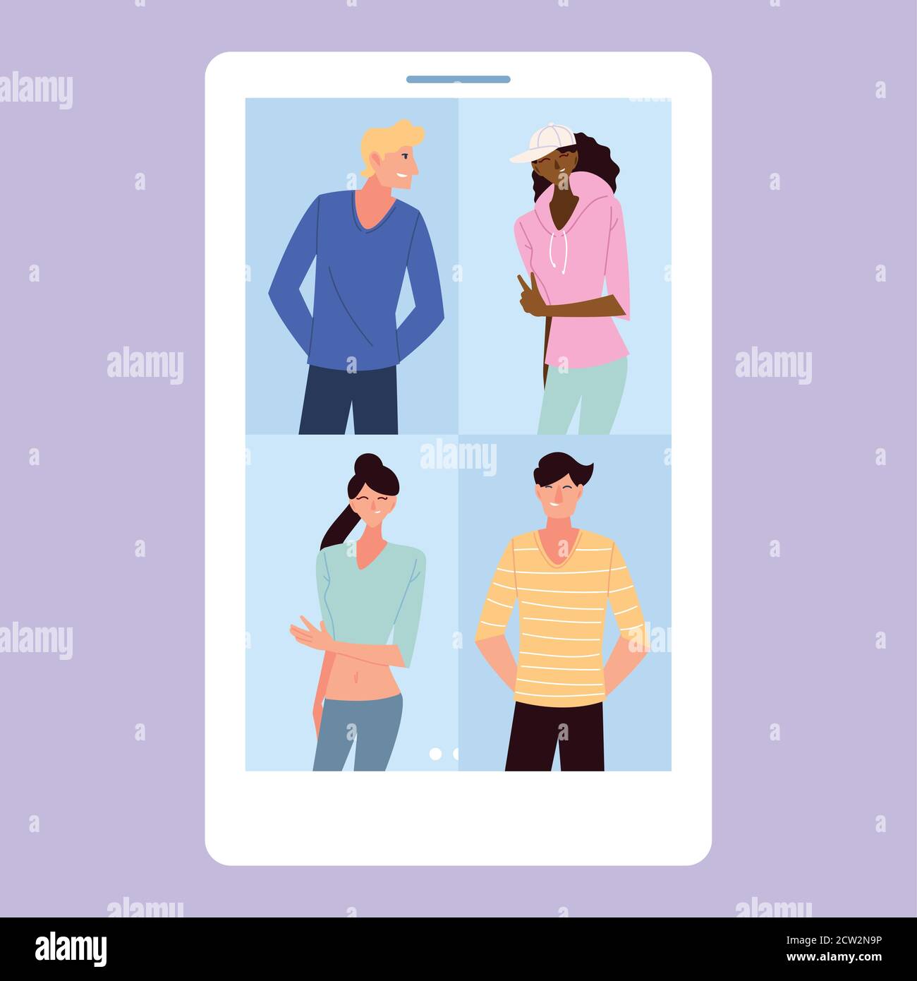 Women in tech illustration Stock Vector Images - Alamy