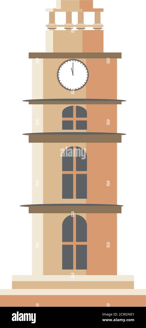 Turkish tower building detailed style icon design, Turkey culture ...