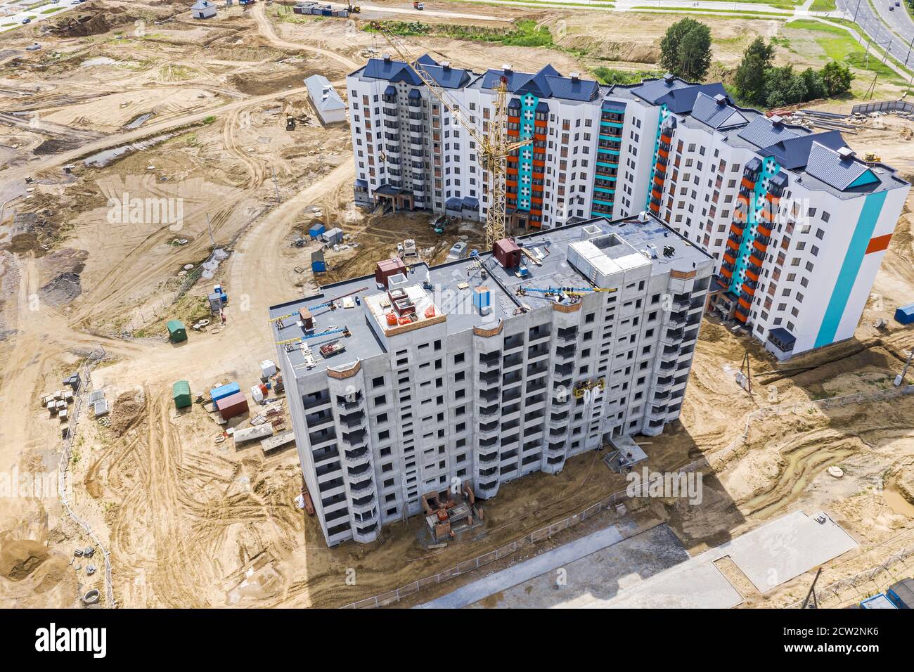 construction of high-rise buildings in new city residential area ...