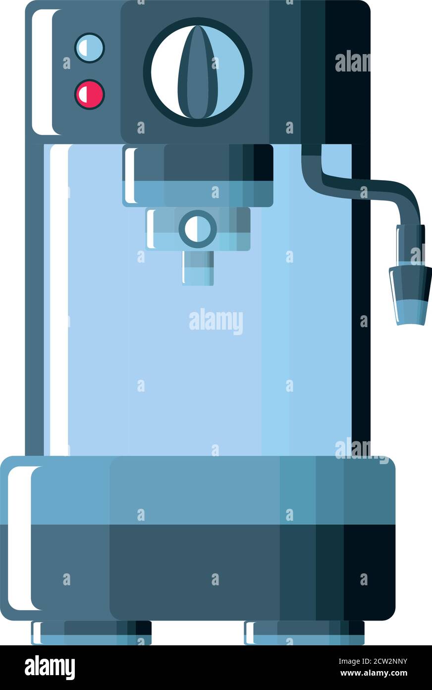 coffee machine on white background vector illustration design Stock ...
