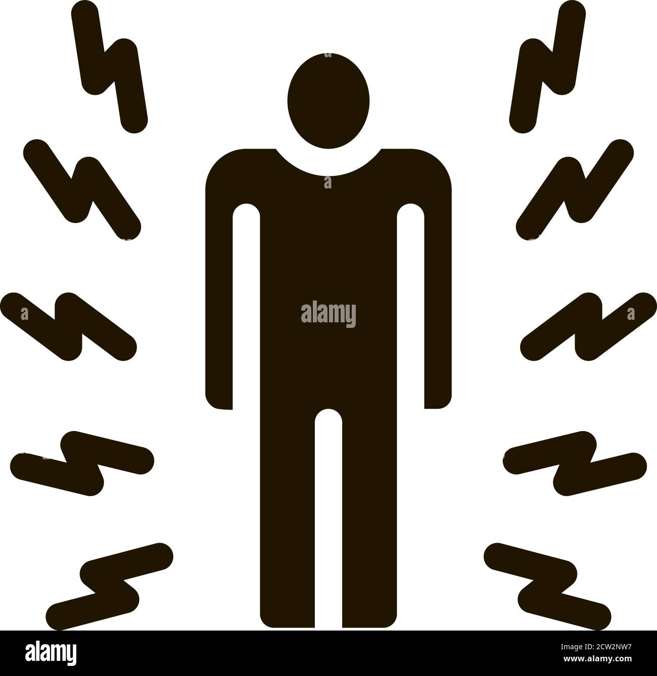 Whole Body Pain Icon Vector Glyph Illustration Stock Vector Image & Art ...