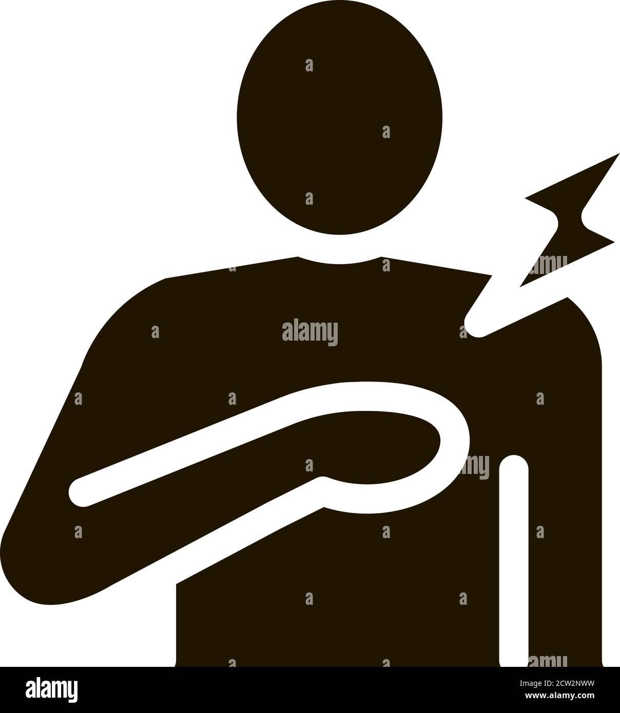 Chest Pain Icon Vector Glyph Illustration Stock Vector Image & Art - Alamy