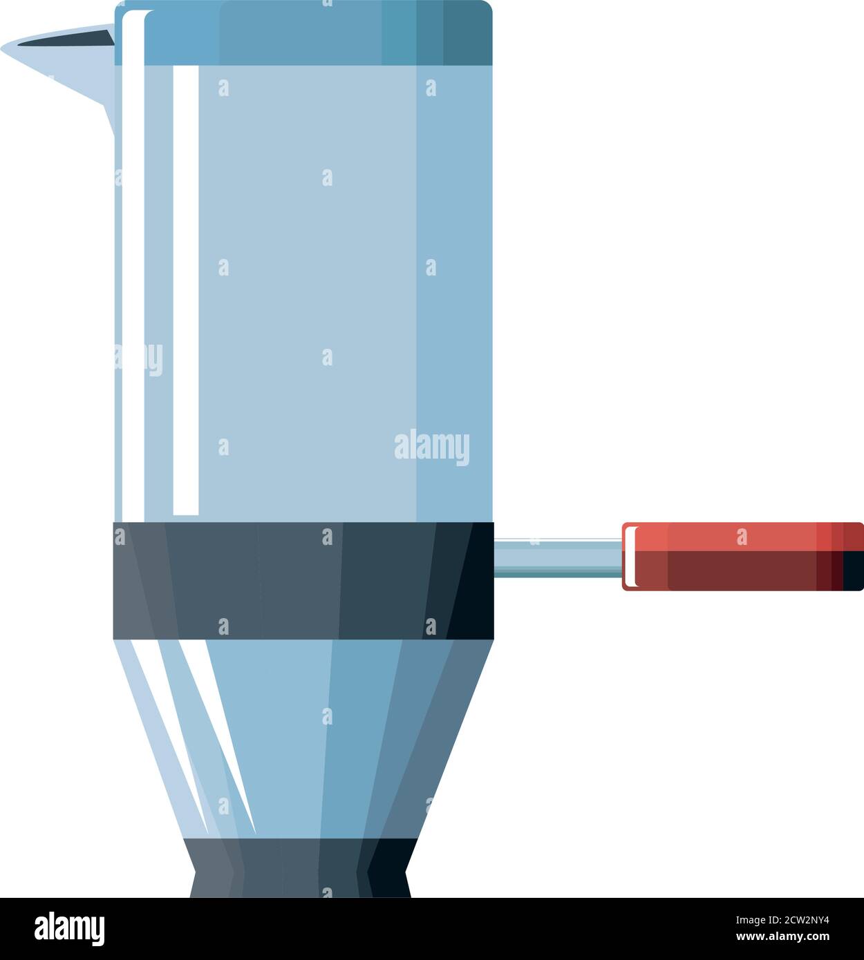 portafilter of coffee in white background vector illustration design ...