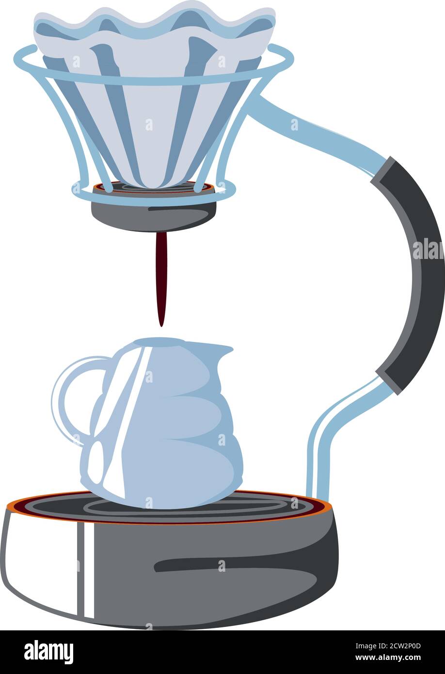 coffee appliance, drip brewed coffee vector illustration design vector ...