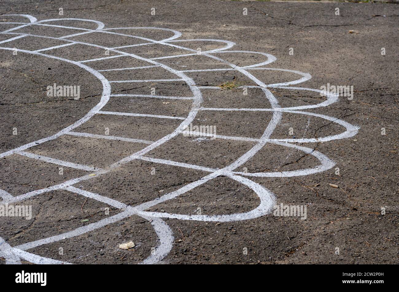 Blank Hopscotch Pattern