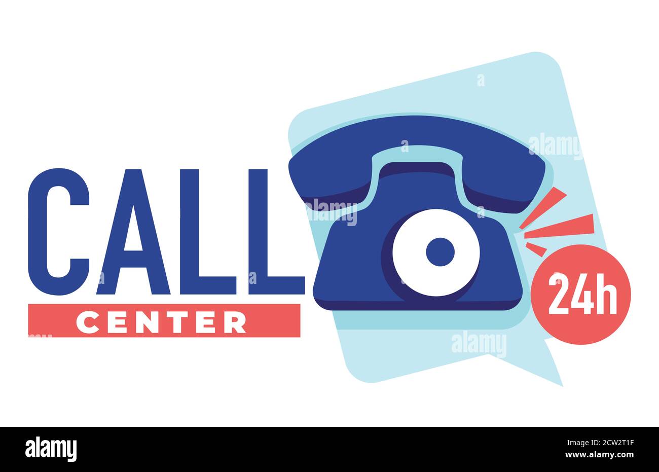 Call center 24 hours, hotline or helpdesk banner vector Stock Vector ...