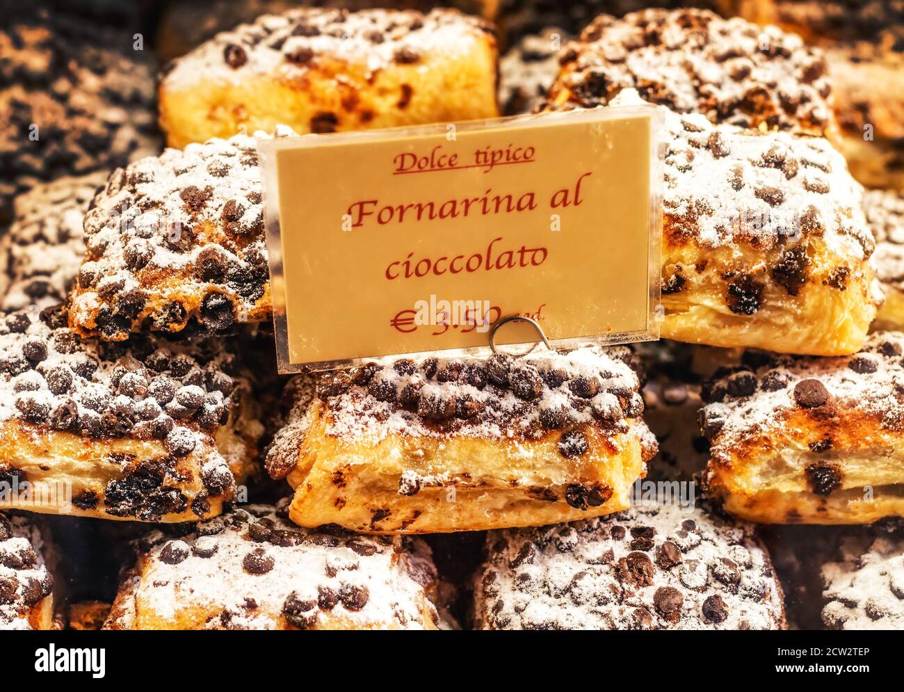 3.05.2017 - Traditional Italian sweets in a display window of a dessert ...