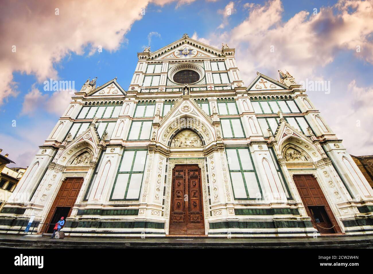 Santa Croce cathedral (Basilica of the Holy Cross) in Florence, Italy ...