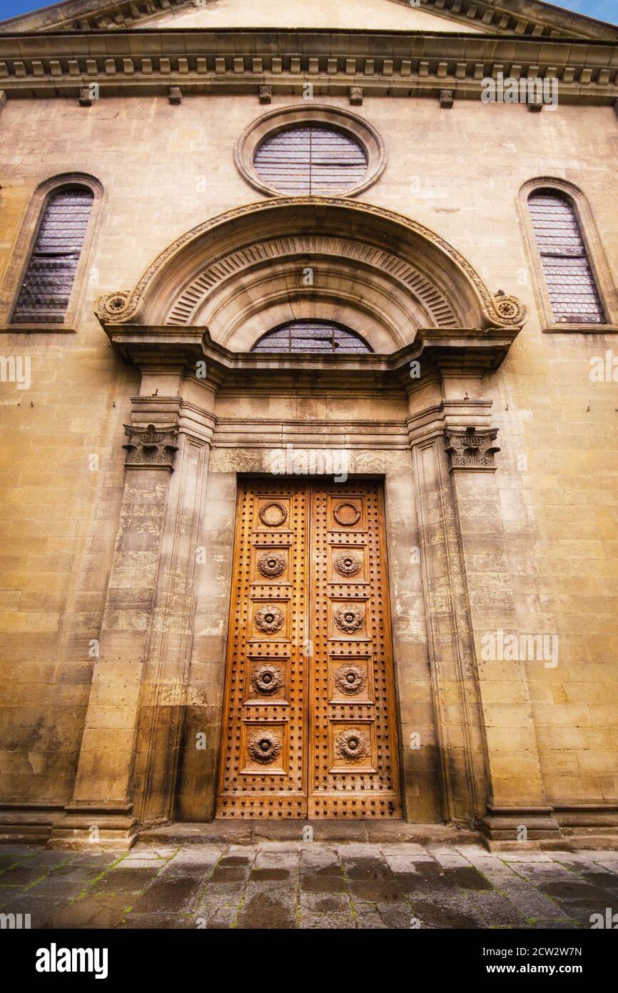 Details of a church door in Florence, Italy Stock Photo - Alamy
