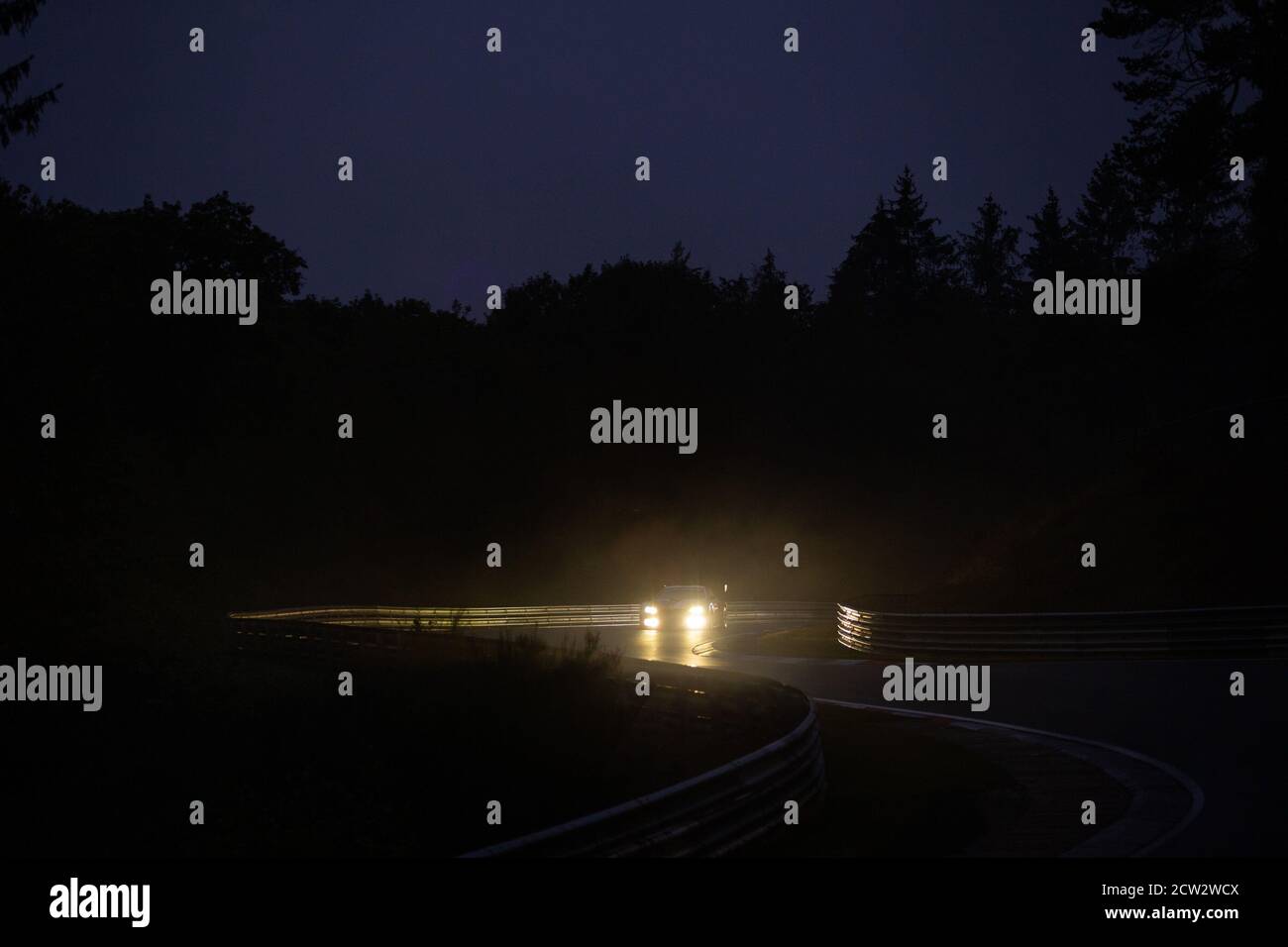 Night atmosphere action during the 2020 24 Hours of Nurburgring, on the ...