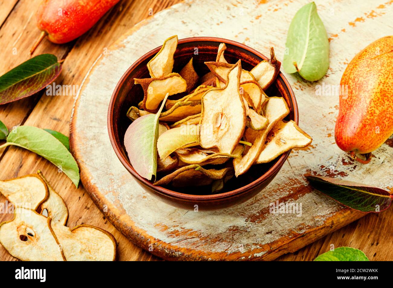 Pear chips hi-res stock photography and images - Alamy