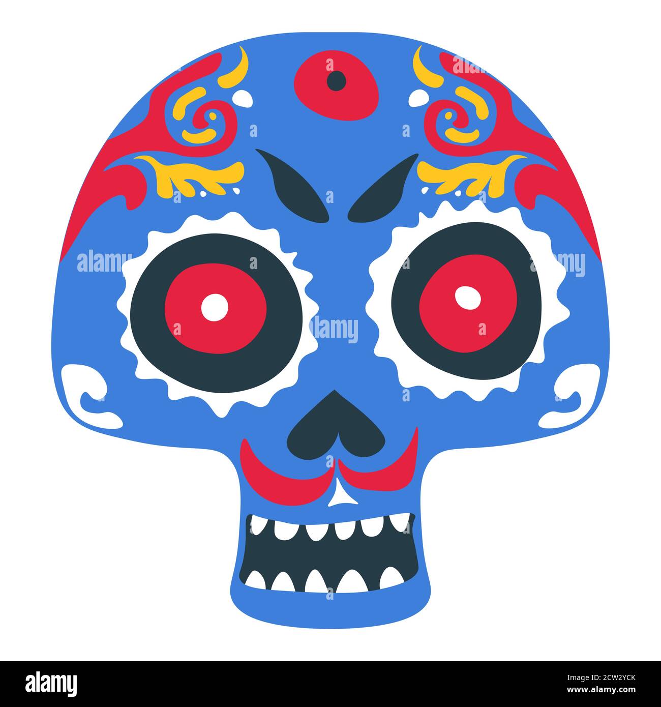 Face paint skull Stock Vector Images - Alamy