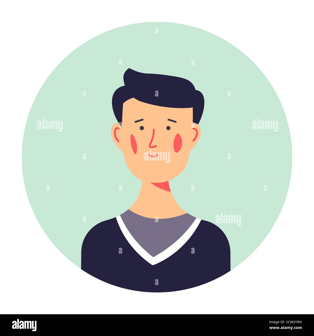 Male teenager model Stock Vector Images - Alamy