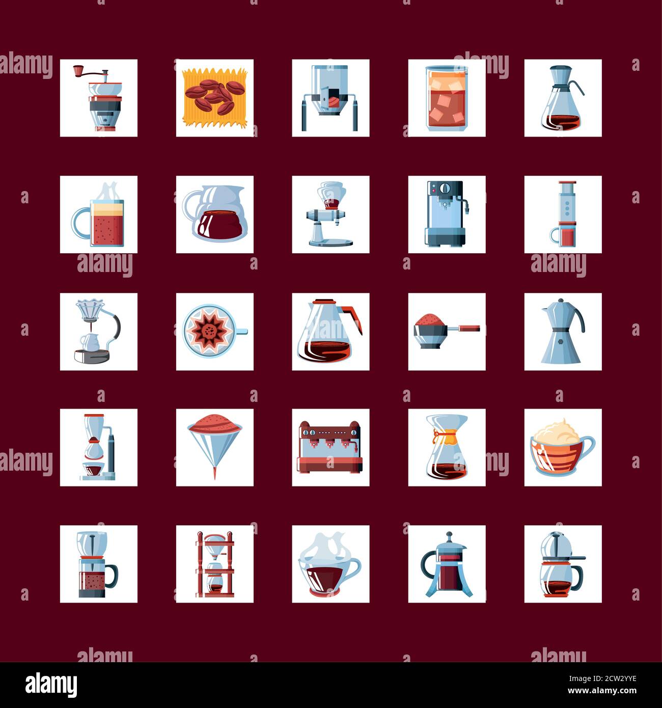 Percolator brew coffee Stock Vector Images - Alamy