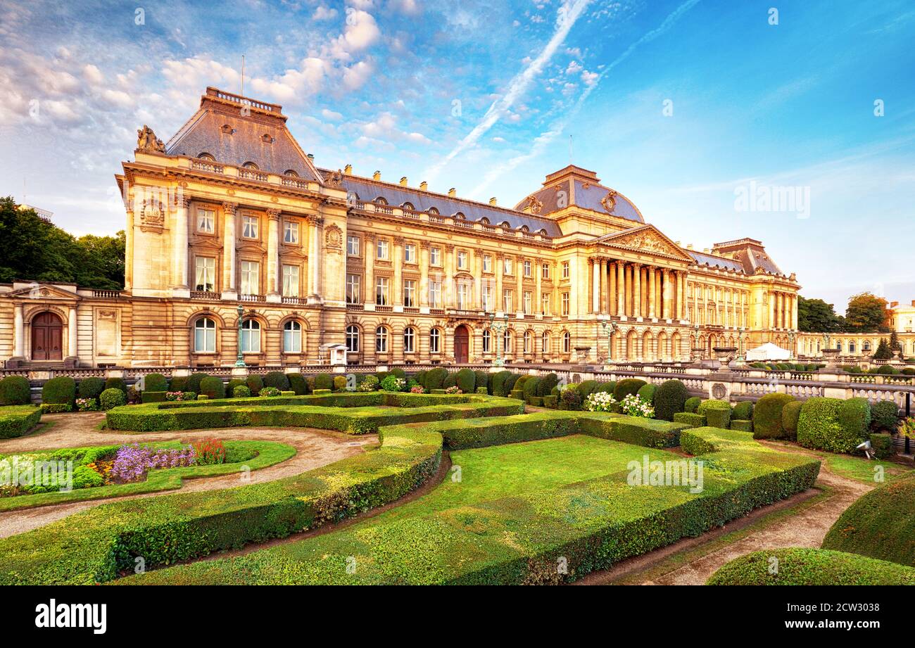 Belgian Royal Palace in Brussels Stock Photo - Alamy