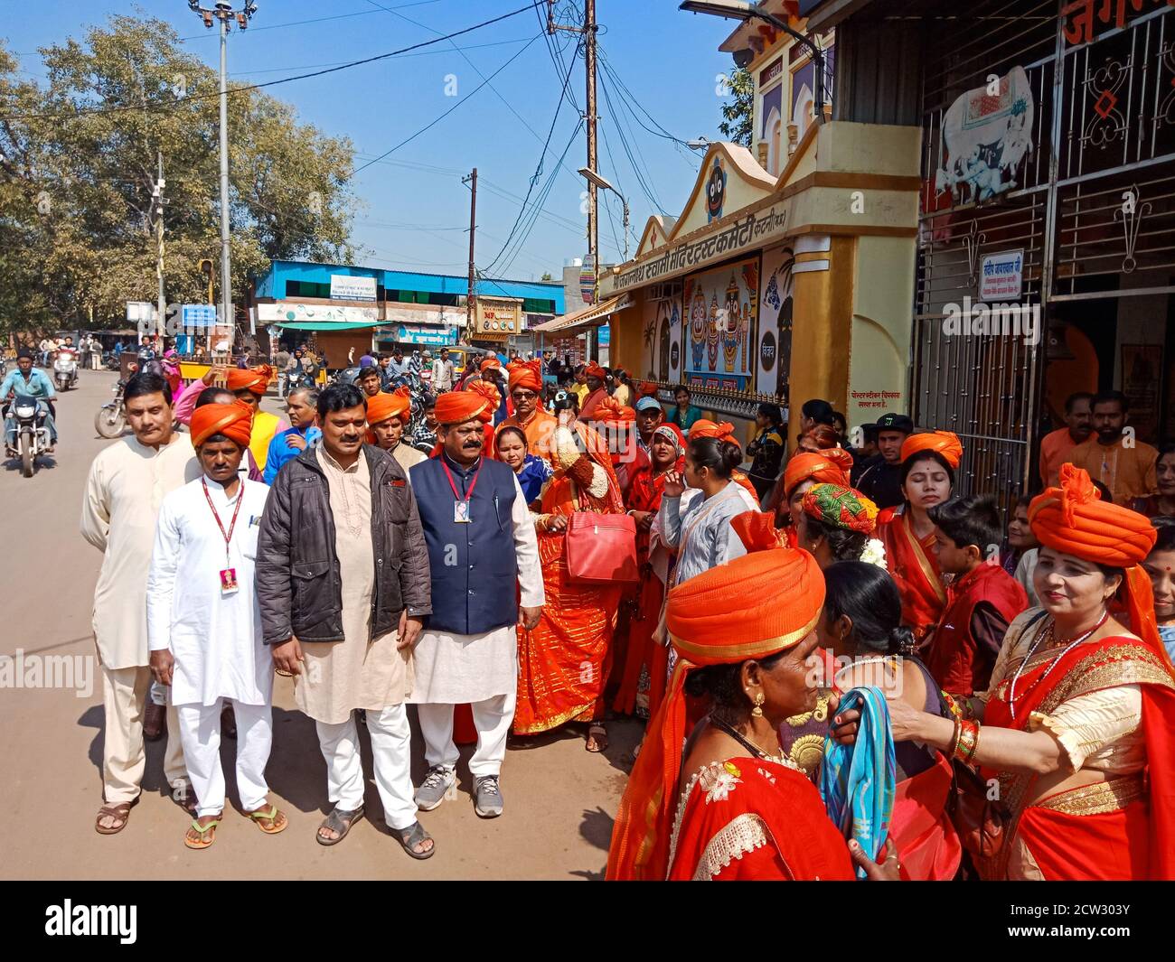 DISTRICT KATNI, INDIA - FEBRUARY 09, 2020: Asian city traditional ...