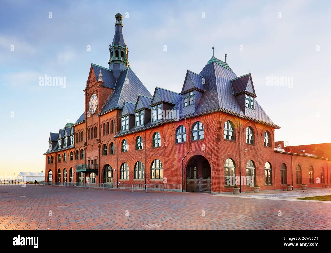 Central New Jersey Railroad Terminal building at Liberty State Park ...