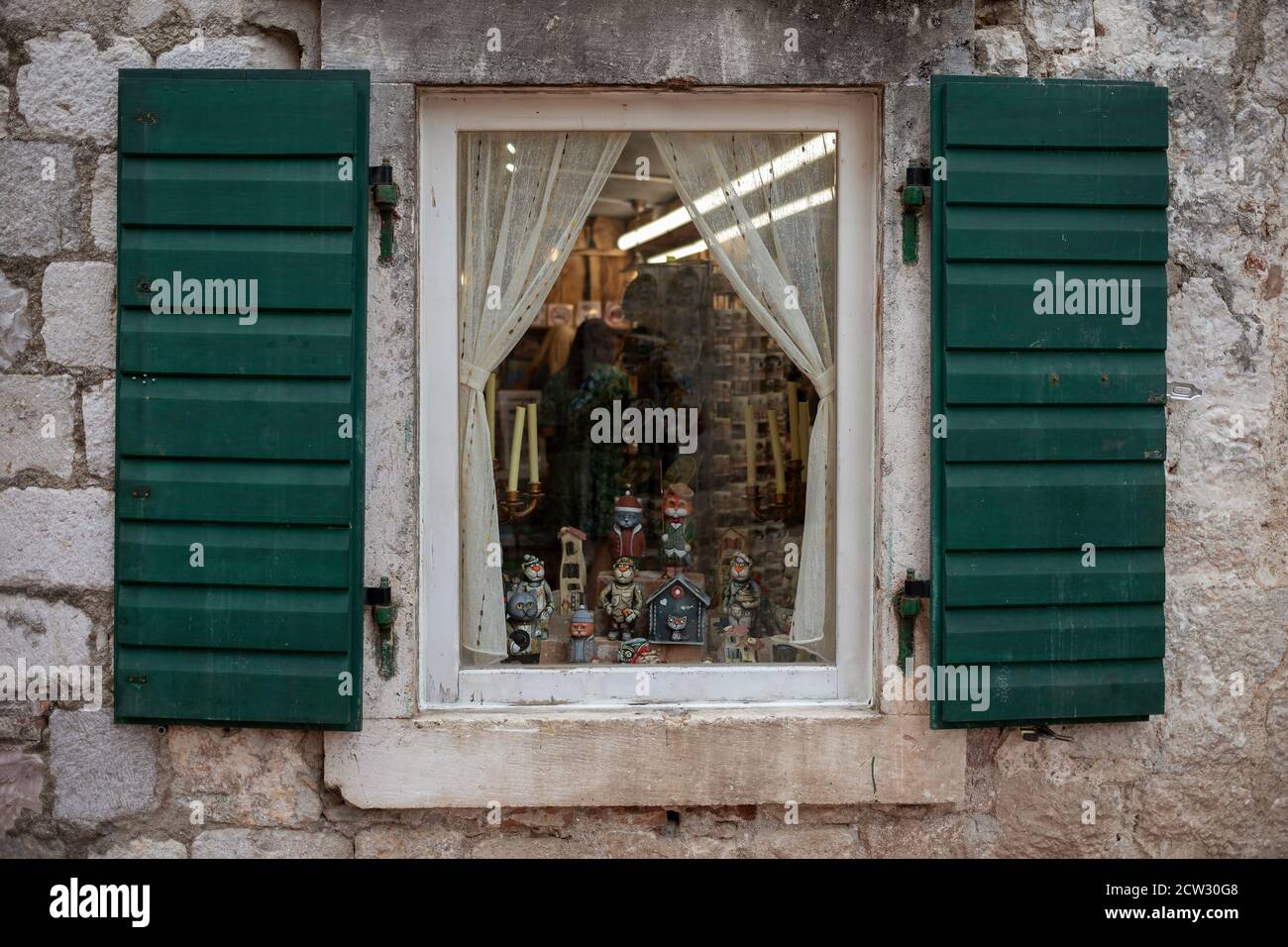 Montenegro - Souvenir shop window in Kotor Old Town Stock Photo - Alamy