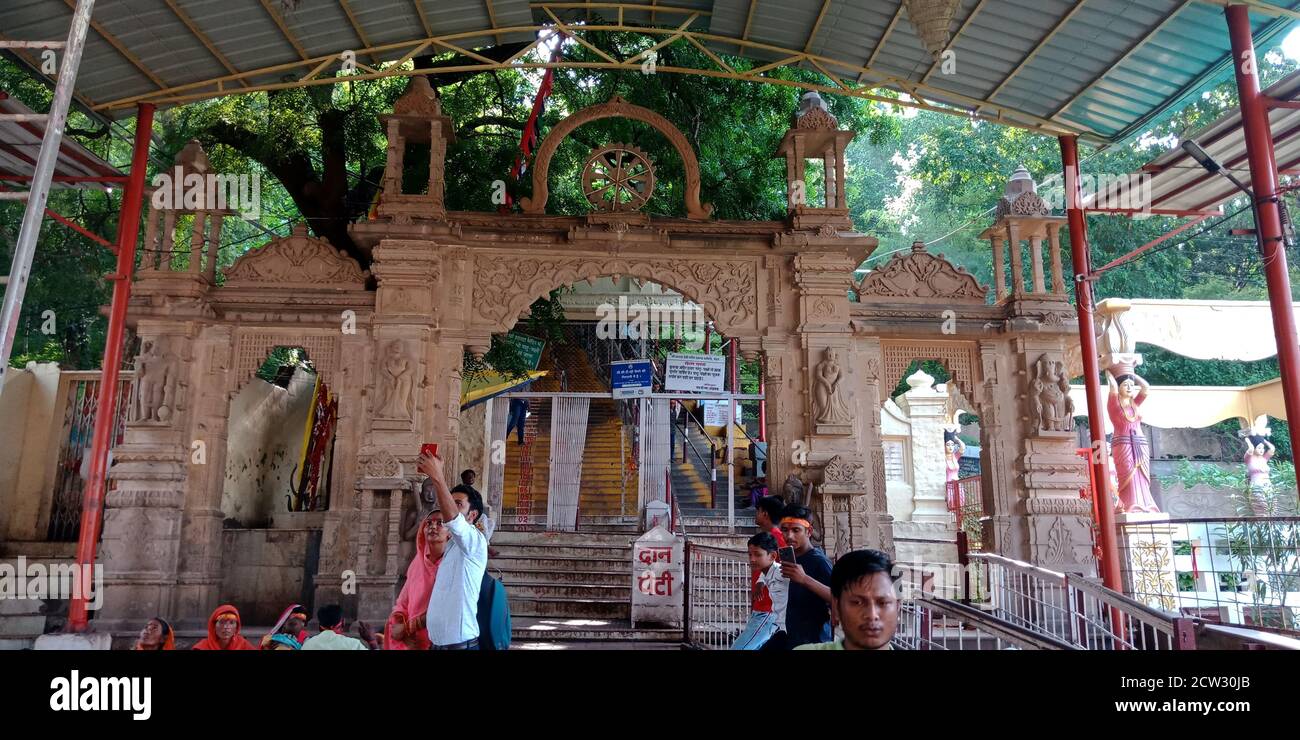 DISTRICT SATNA, INDIA - SEPTEMBER 13, 2019: Indian common people crowd ...