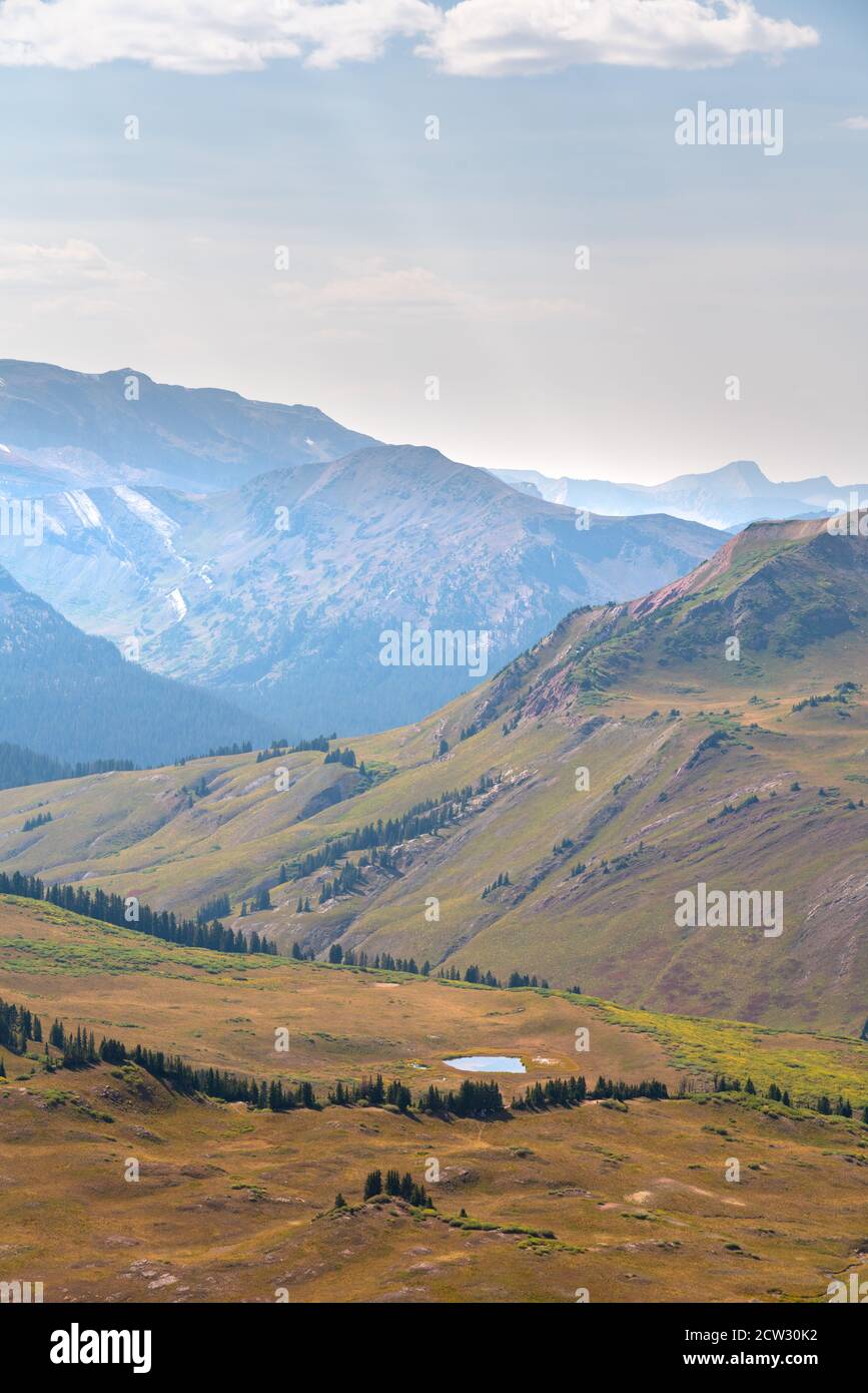 View from the top of West Maroon via the Four Pass Loop Trail near ...