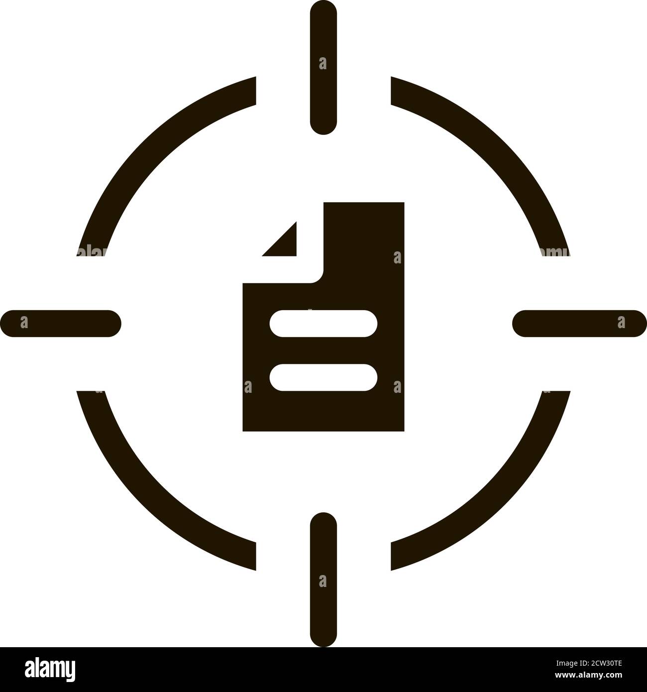 New Goal-New Contract Icon Vector Glyph Illustration Stock Vector Image ...