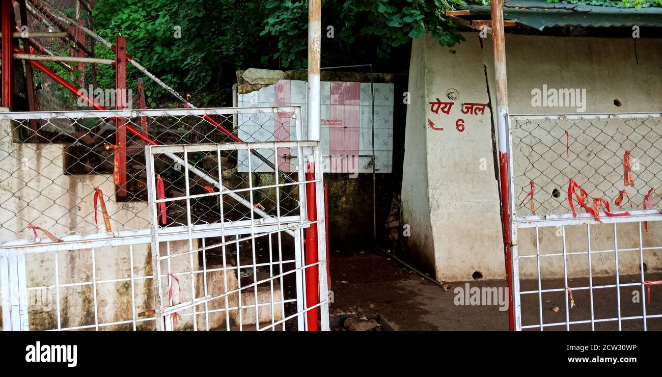 DISTRICT SATNA, INDIA - SEPTEMBER 13, 2019: Drinking water facility at ...