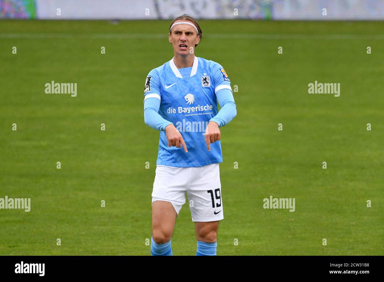 Muenchen GRUENWALDER STADION. 26th Sep, 2020. Martin PUSIC (TSV Munich ...