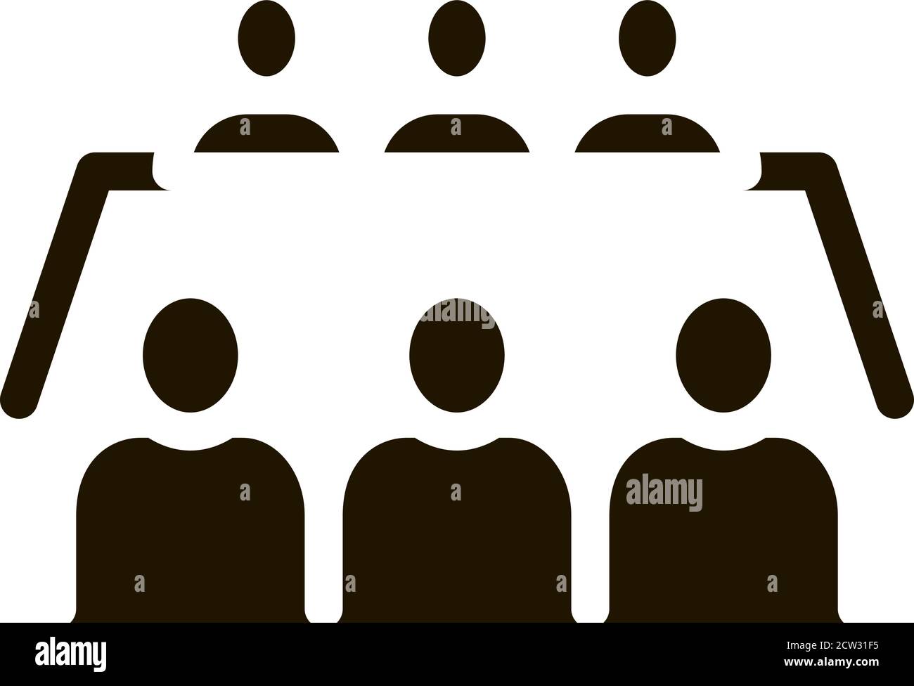 Business Meeting Icon Vector Glyph Illustration Stock Vector Image ...