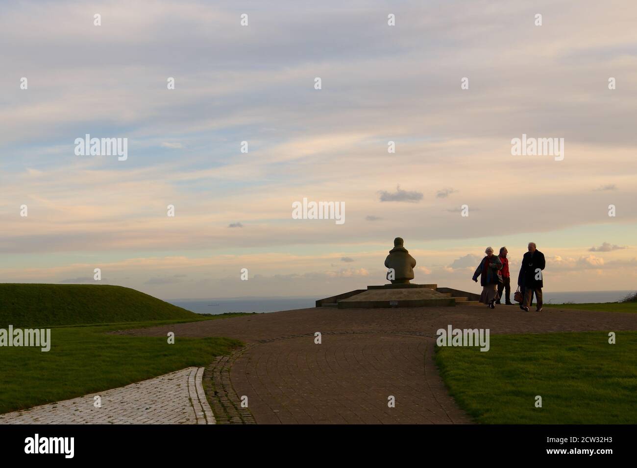 Battle of Britain Memorial at Capel le Ferne in Kent, UK Stock Photo ...