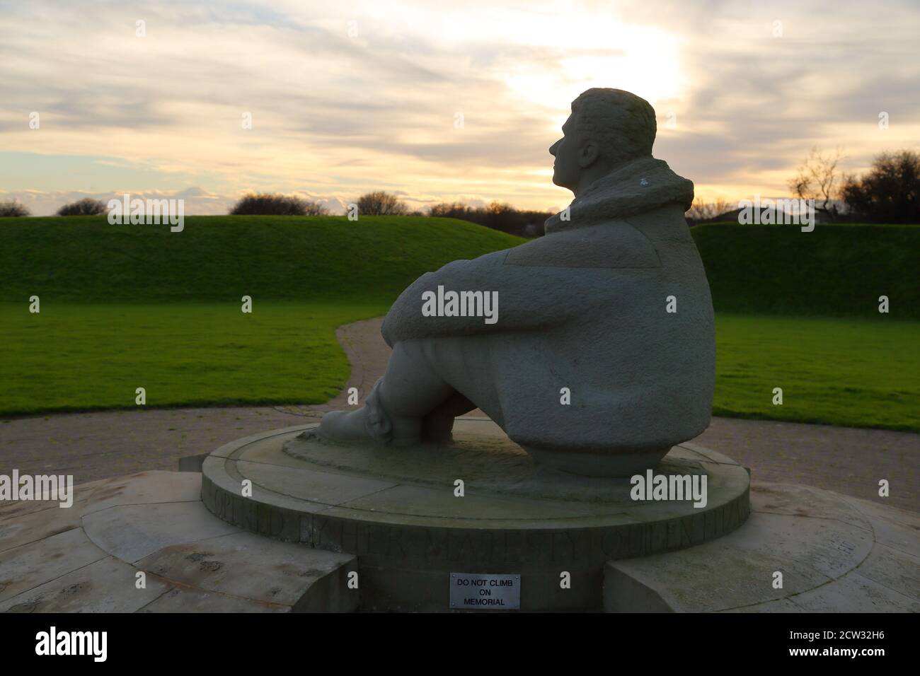 Battle of Britain Memorial at Capel le Ferne in Kent, UK Stock Photo ...