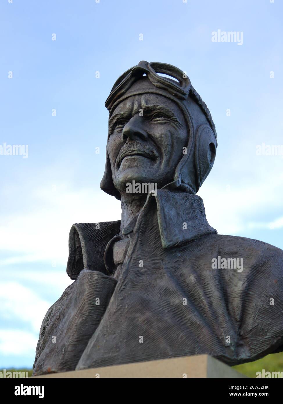 Bust of Air Chief Marshal Sir Keith Park at the Battle of Britain War ...