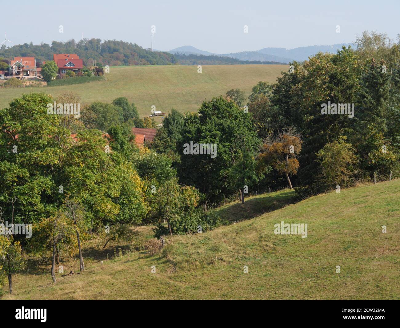 the small german village of landau Stock Photo - Alamy