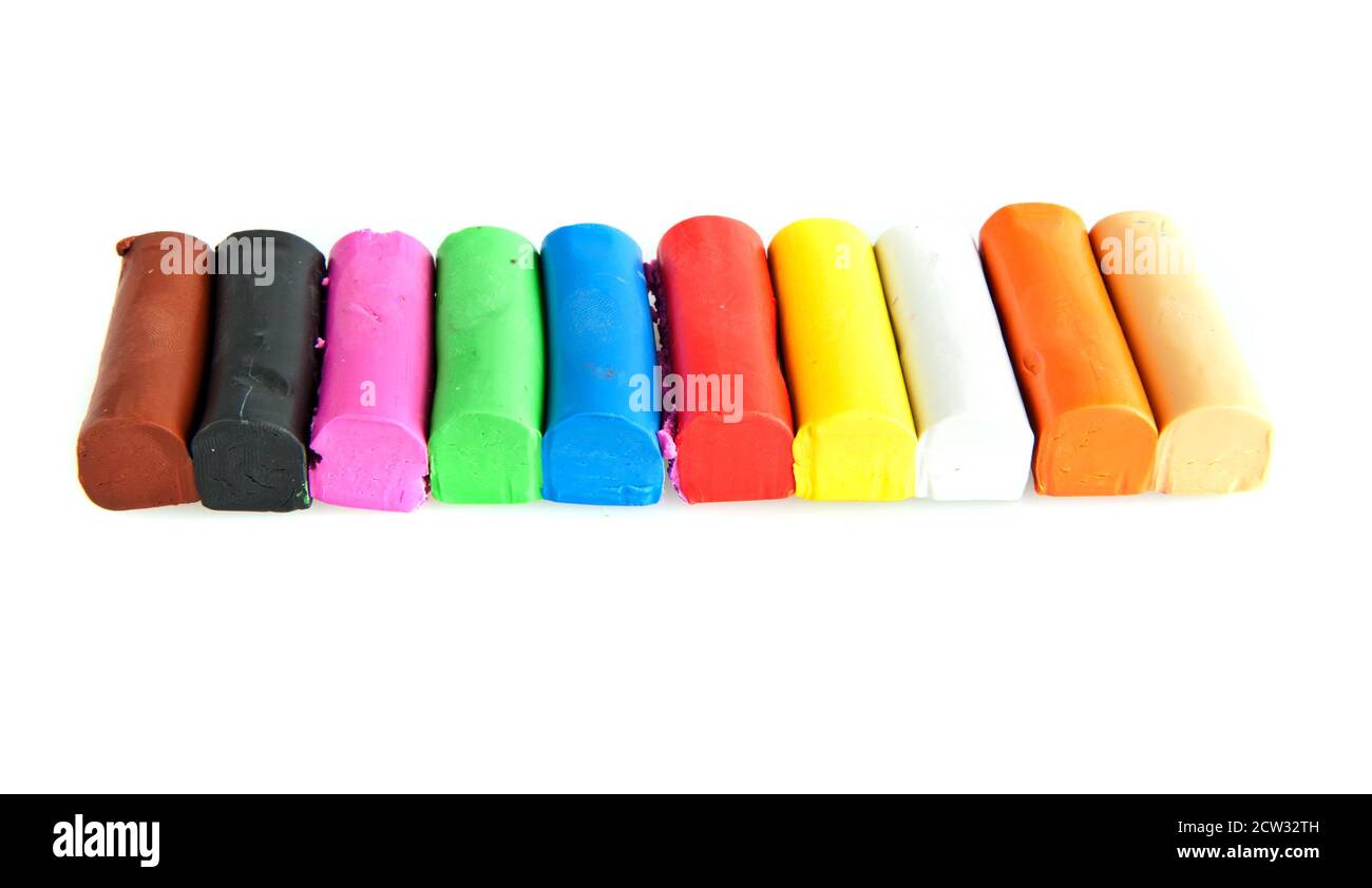 Bars of colorful modeling clay used for childern to play Stock Photo ...