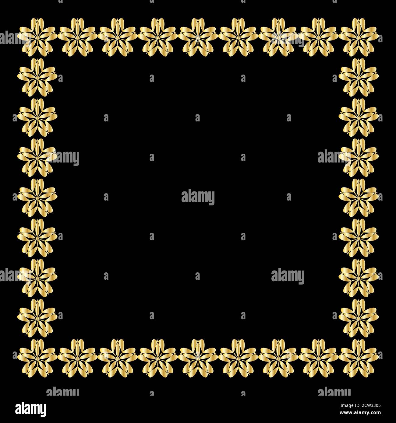 Square floral frame hi-res stock photography and images - Alamy