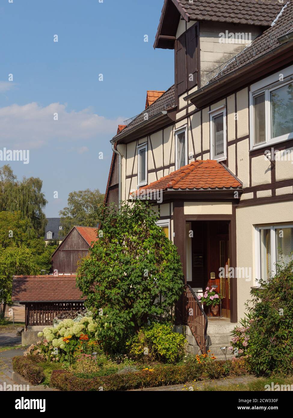 the small german village of landau Stock Photo - Alamy