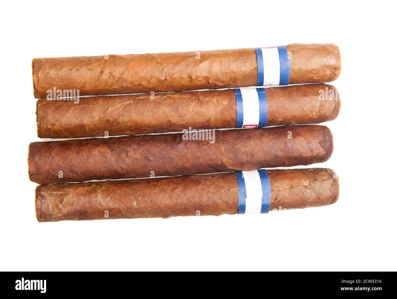 Lit Cigar White Background