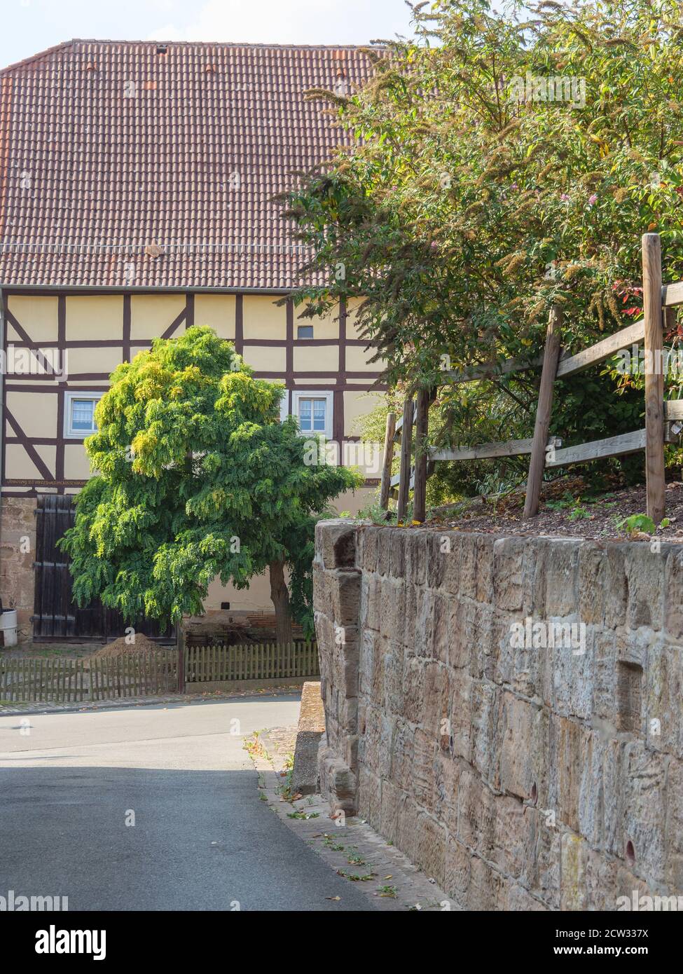 the small german village of landau Stock Photo - Alamy