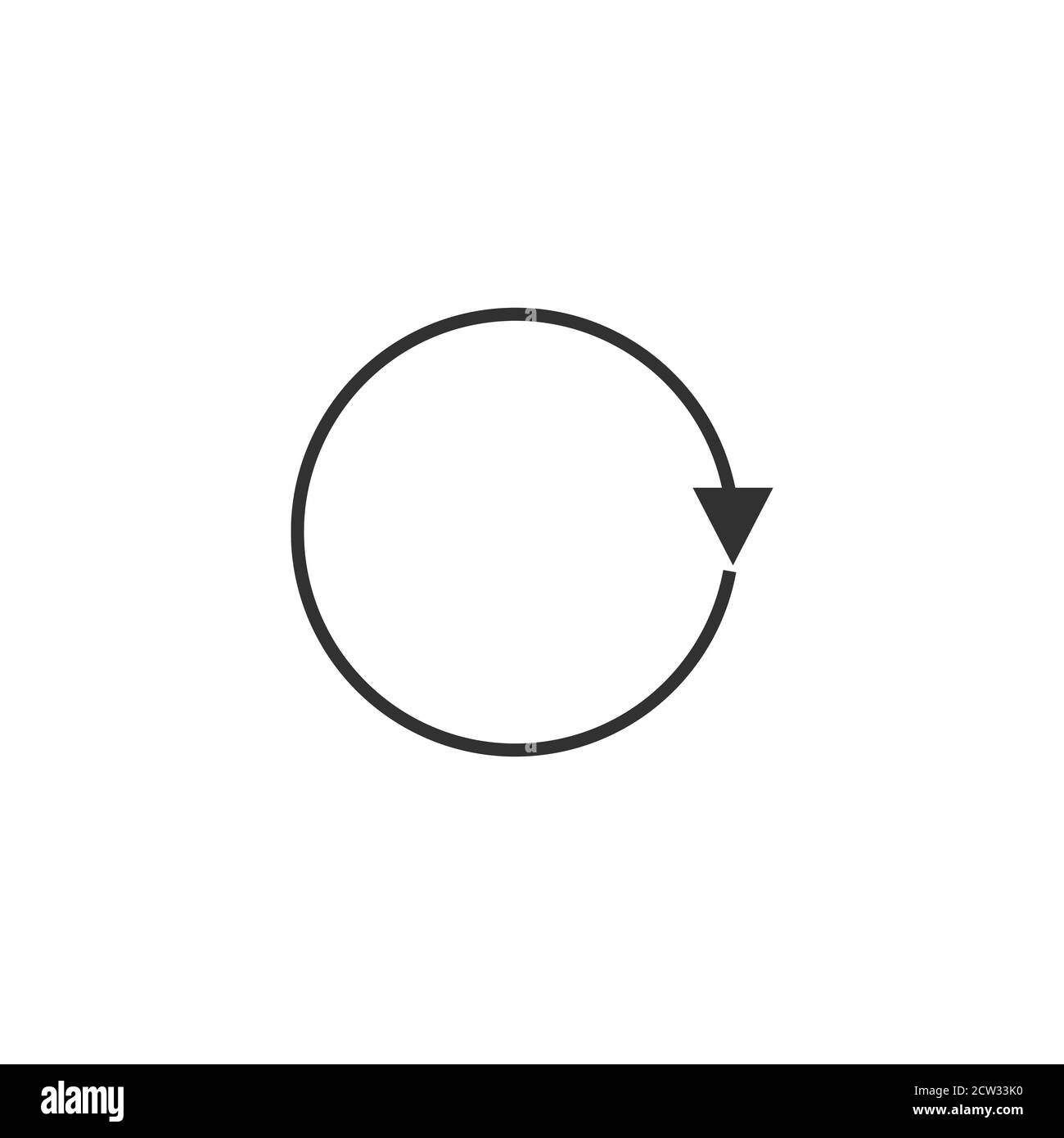 circular arrow with place for text. Vector illustration on white ...