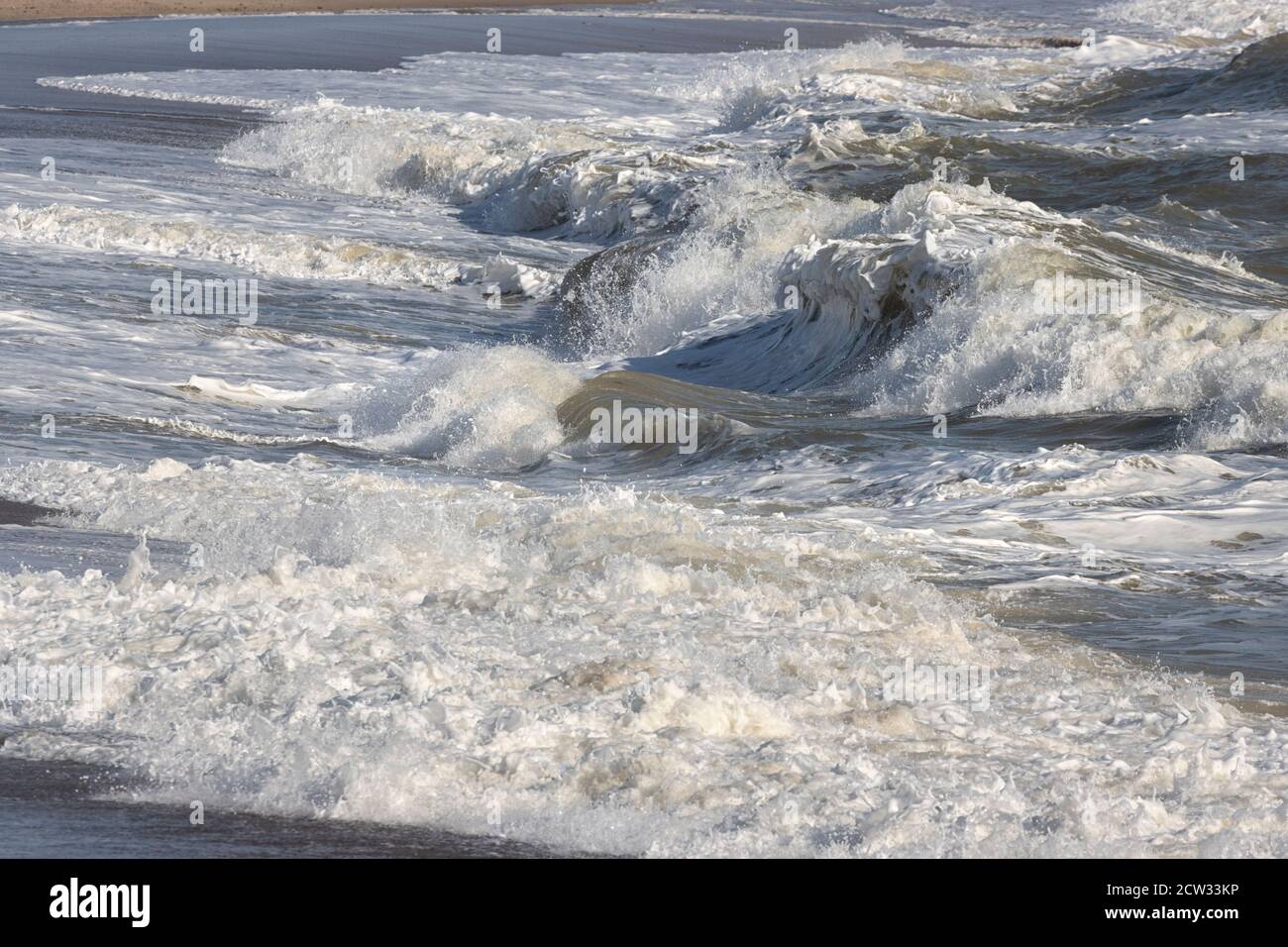Waves and Water The North Sea, UK Stock Photo - Alamy