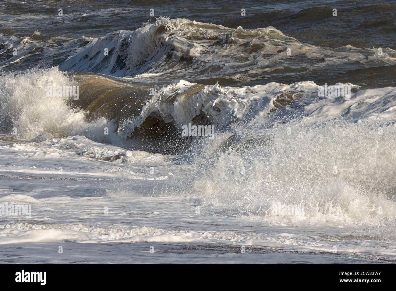 Waves and Water The North Sea, UK Stock Photo - Alamy