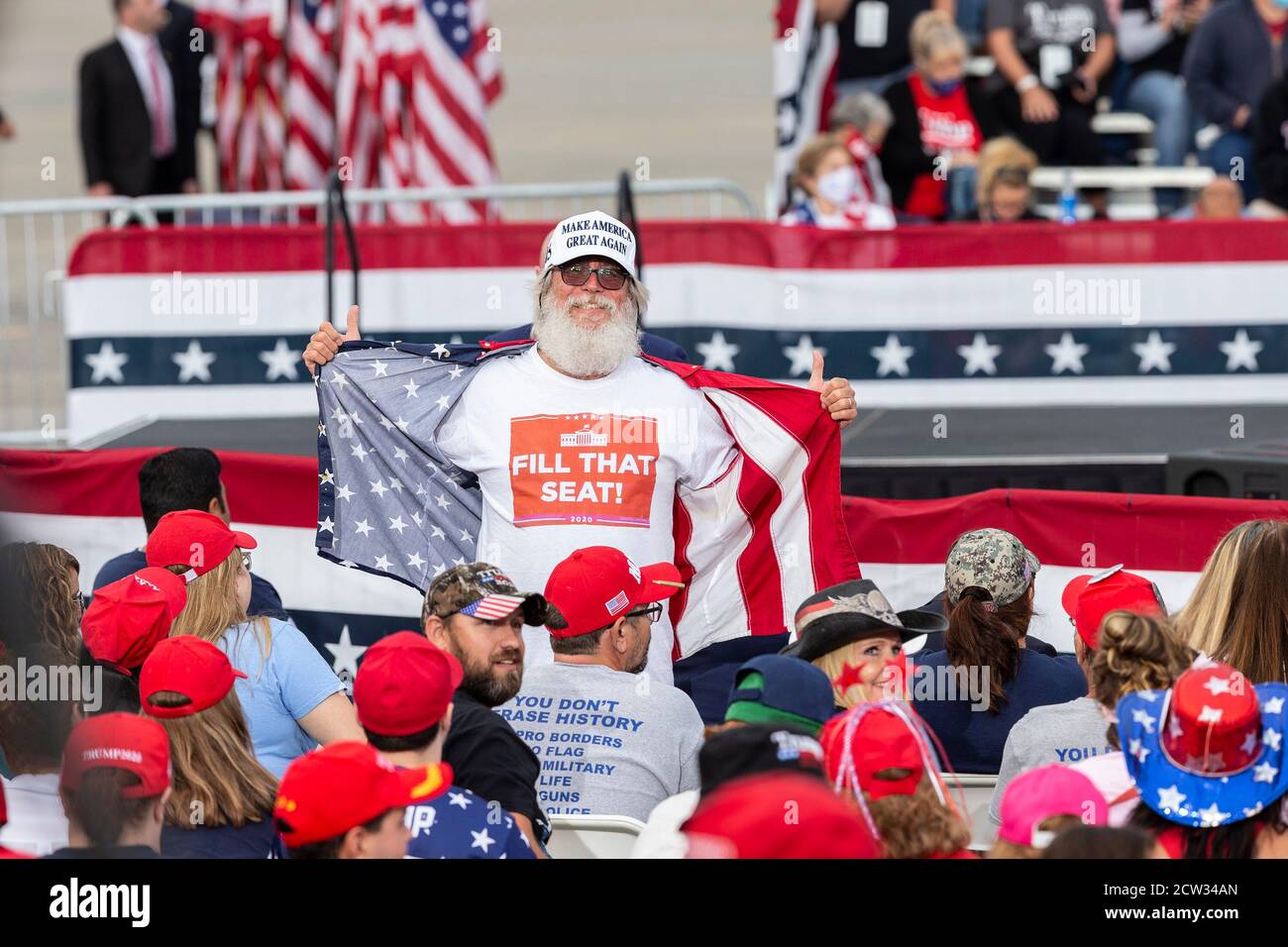 Middletown, United States. 26th Sep, 2020. Supporter of President Trump ...