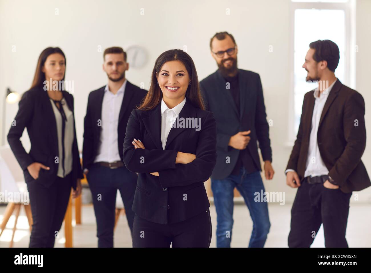 Happy team work hi-res stock photography and images - Alamy