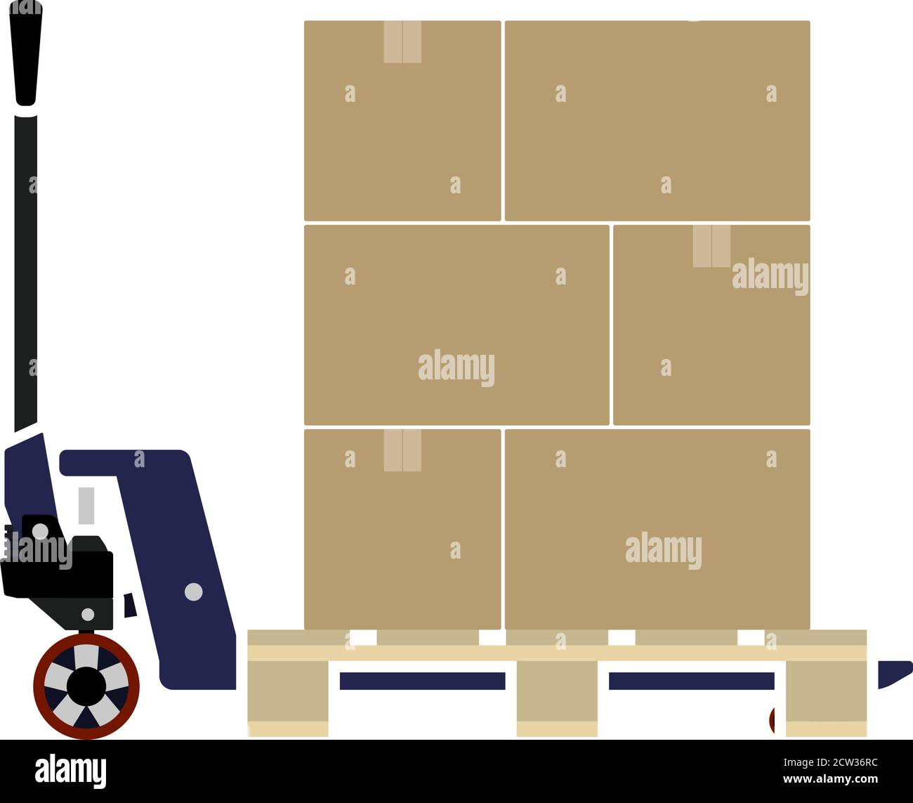 Manual forklift pallet stacker icon hi-res stock photography and images ...