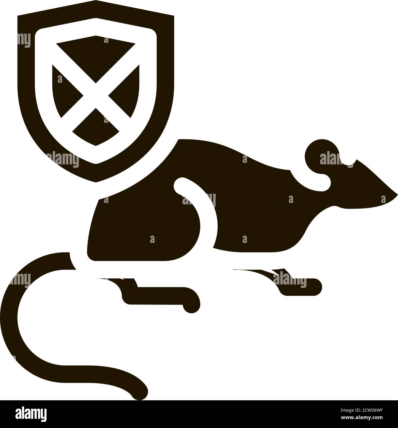 Rat Ban Icon Vector Glyph Illustration Stock Vector Image & Art - Alamy